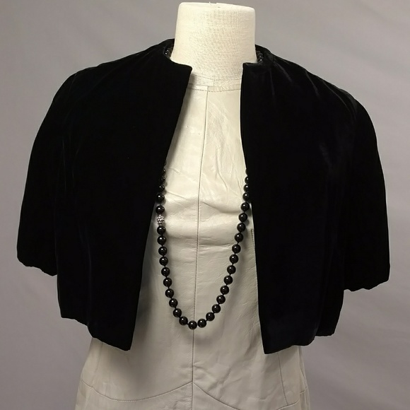 Vintage | Jackets & Coats | Vintage Velvet Crop Short Bolero Like ...